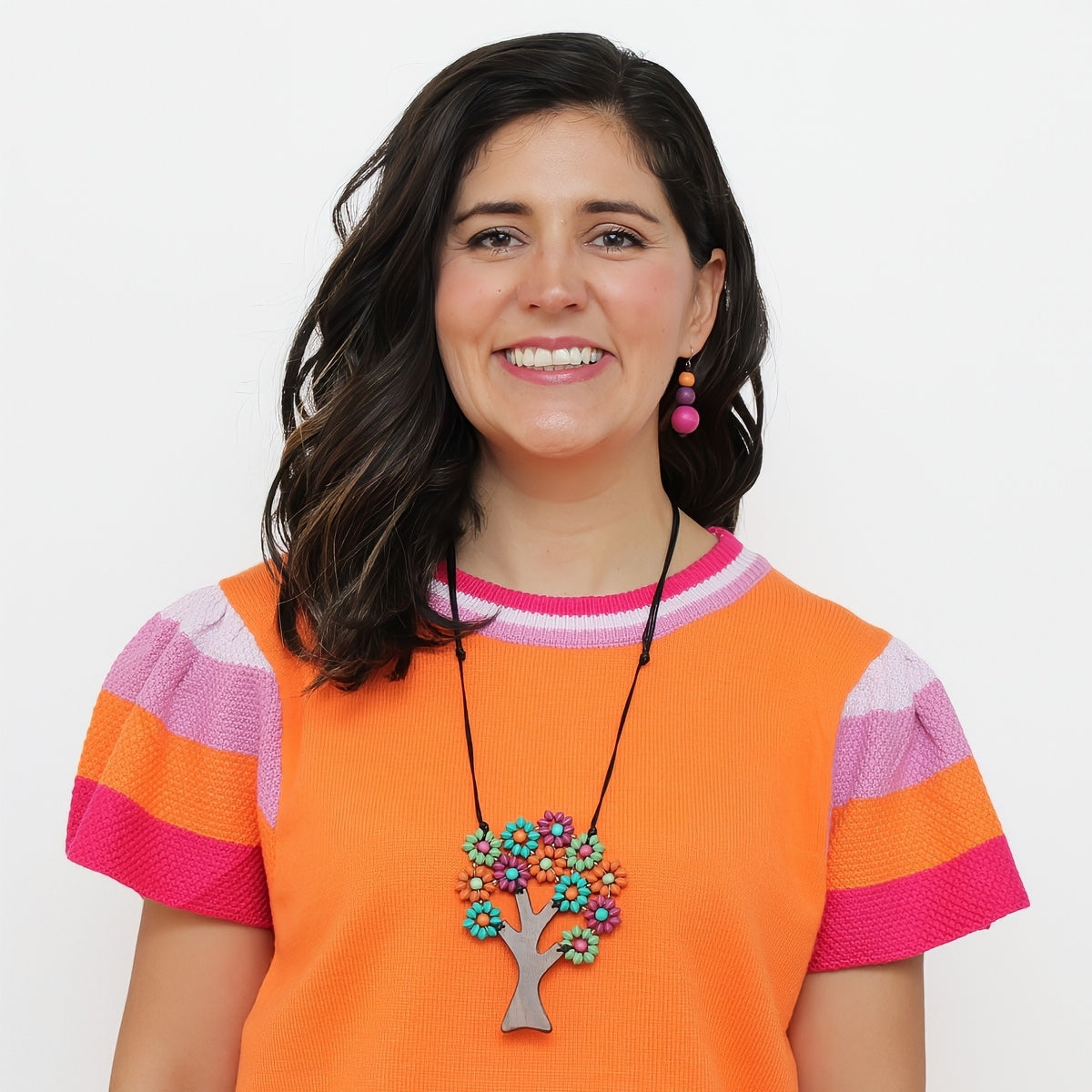 Colorful Flower Jola Tree Pendant – Sylca Designs