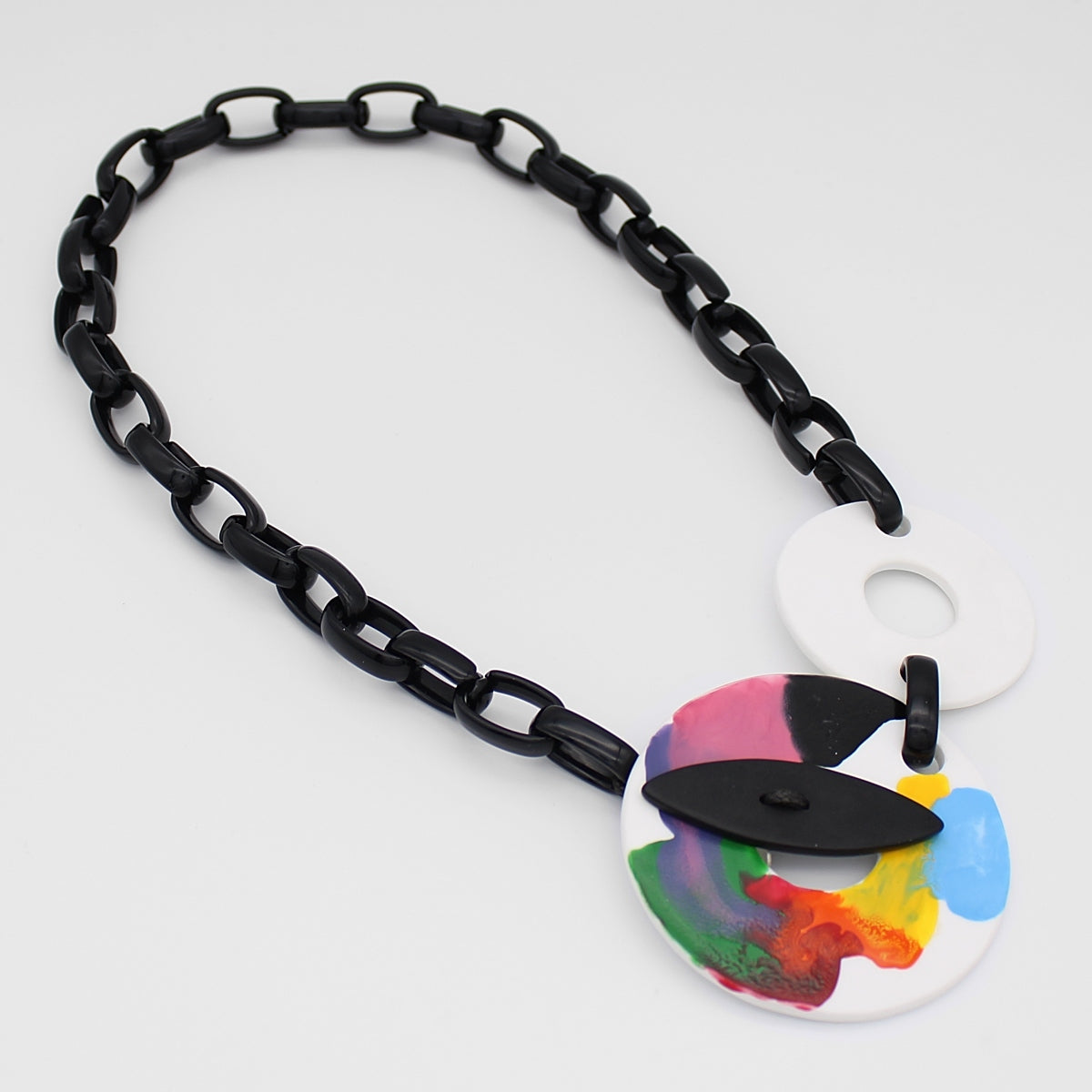 Multi-Color Chain Toggle Necklace – Sylca Designs