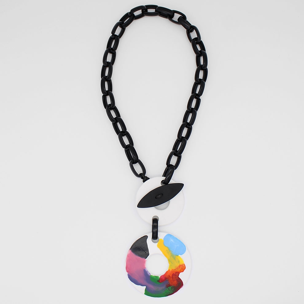 Multi-Color Chain Toggle Necklace – Sylca Designs