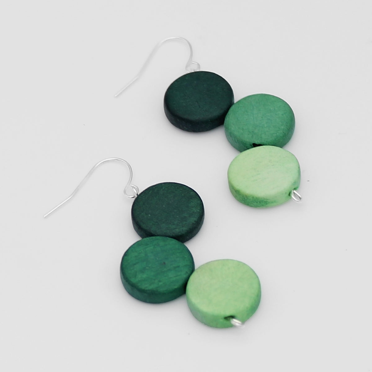 Green Triple Stacked Earring – Sylca Designs