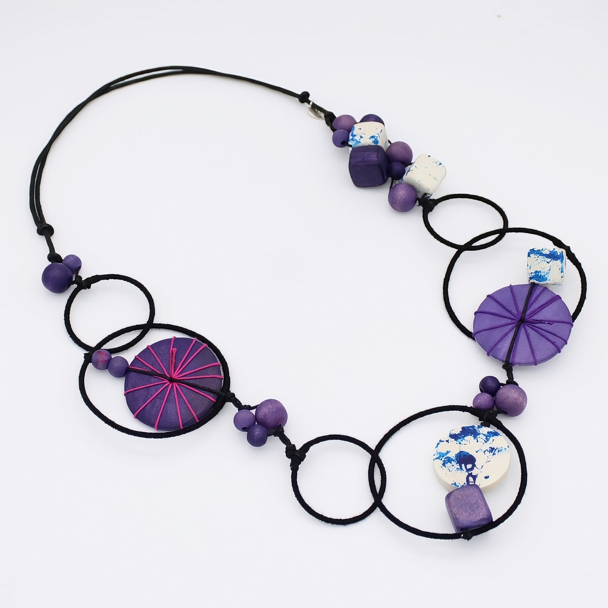 Purple Hayden Disk Necklace – Sylca Designs