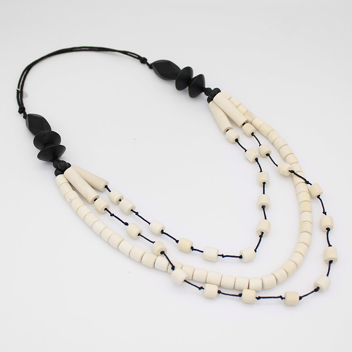 Cream Multi Chain Cassidy Necklace Sylca Designs