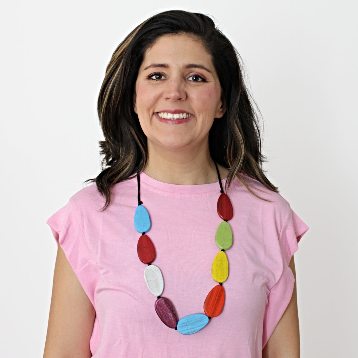 Destiny Multi Color Teardrop Necklace – Sylca Designs