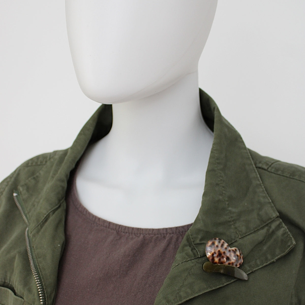 Green Tortoise Shell Butterfly Brooch – Sylca Designs