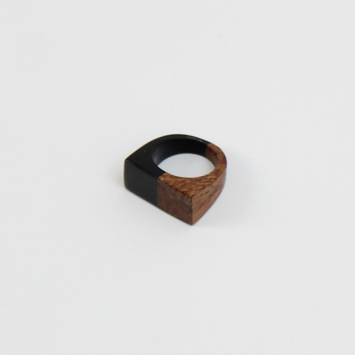 Narrow Mixed Media Ring Black – Sylca Designs