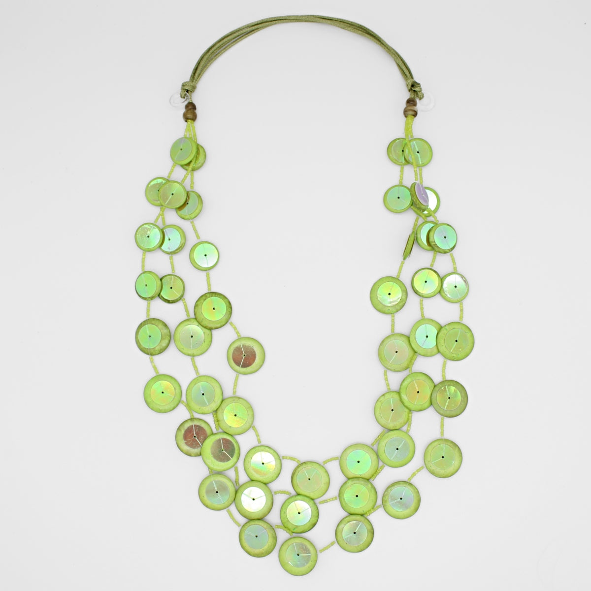 Lime Iridescent Arabella Necklace – Sylca Designs